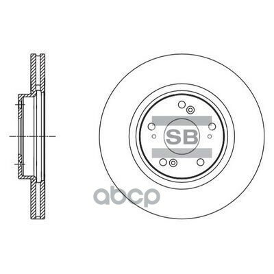 Тормозной диск Sangsin brake SD4112 Honda Accord для тормозной системы