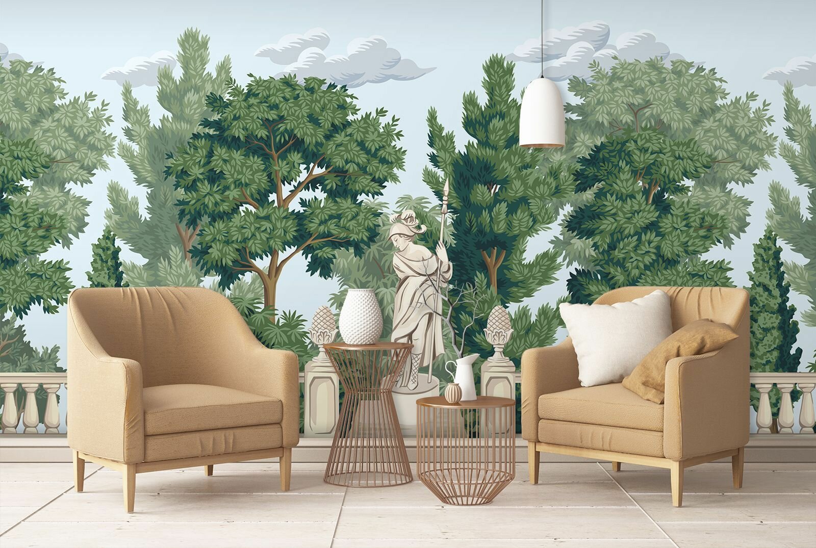 Фотообои 3d на стену флизелиновые Luxury Walls AM11105 Деревья 500х270 см