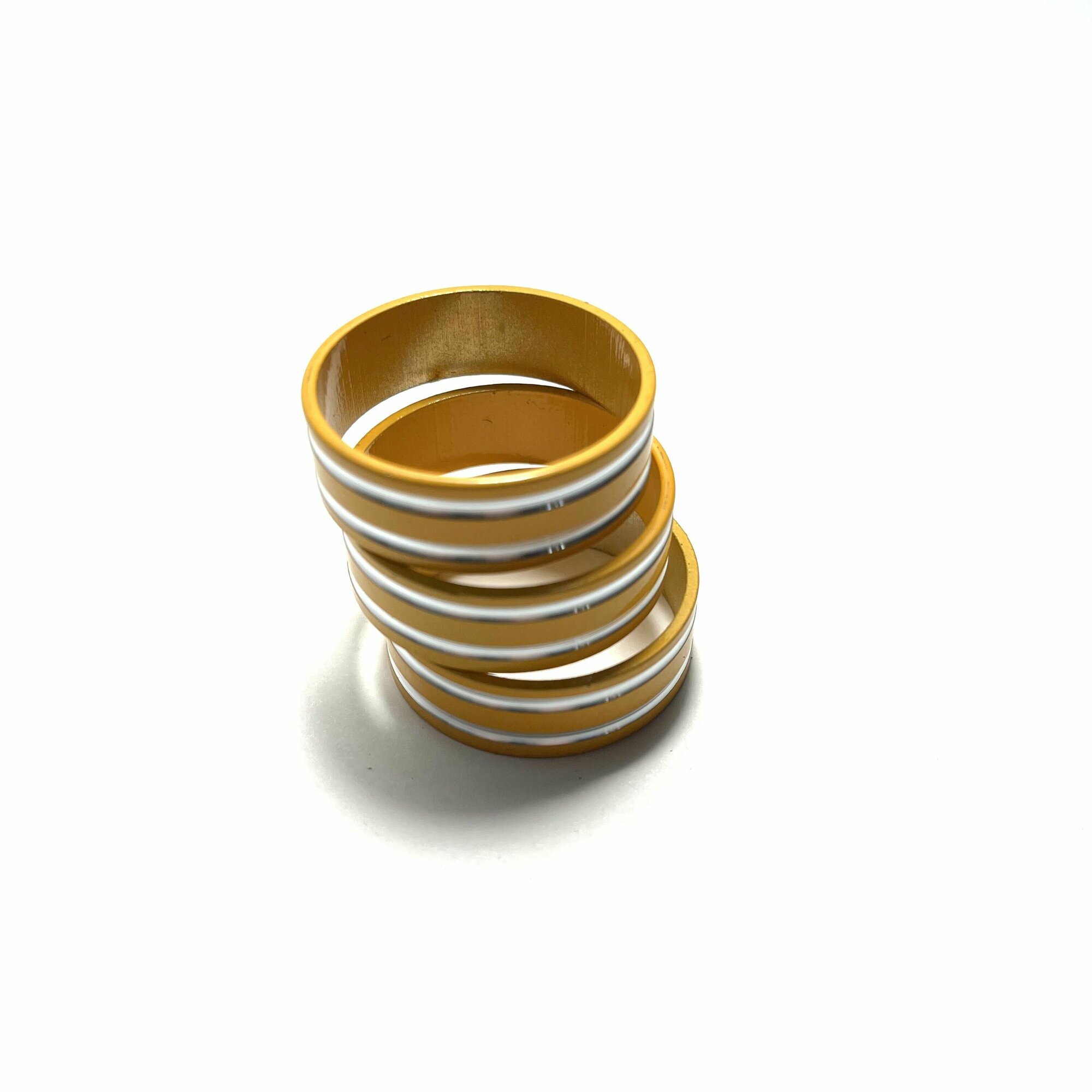 Тонкие проставочные кольца 10мм, 10мм, 10мм, для велосипеда, цвет золотой, 3шт.