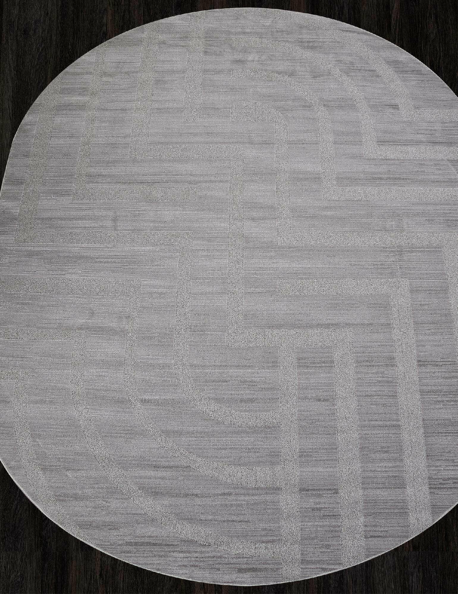 Ковер Овальный на пол в гостиную в спальню 200х400 см однотонный ворс 8 мм 390650 ковренок