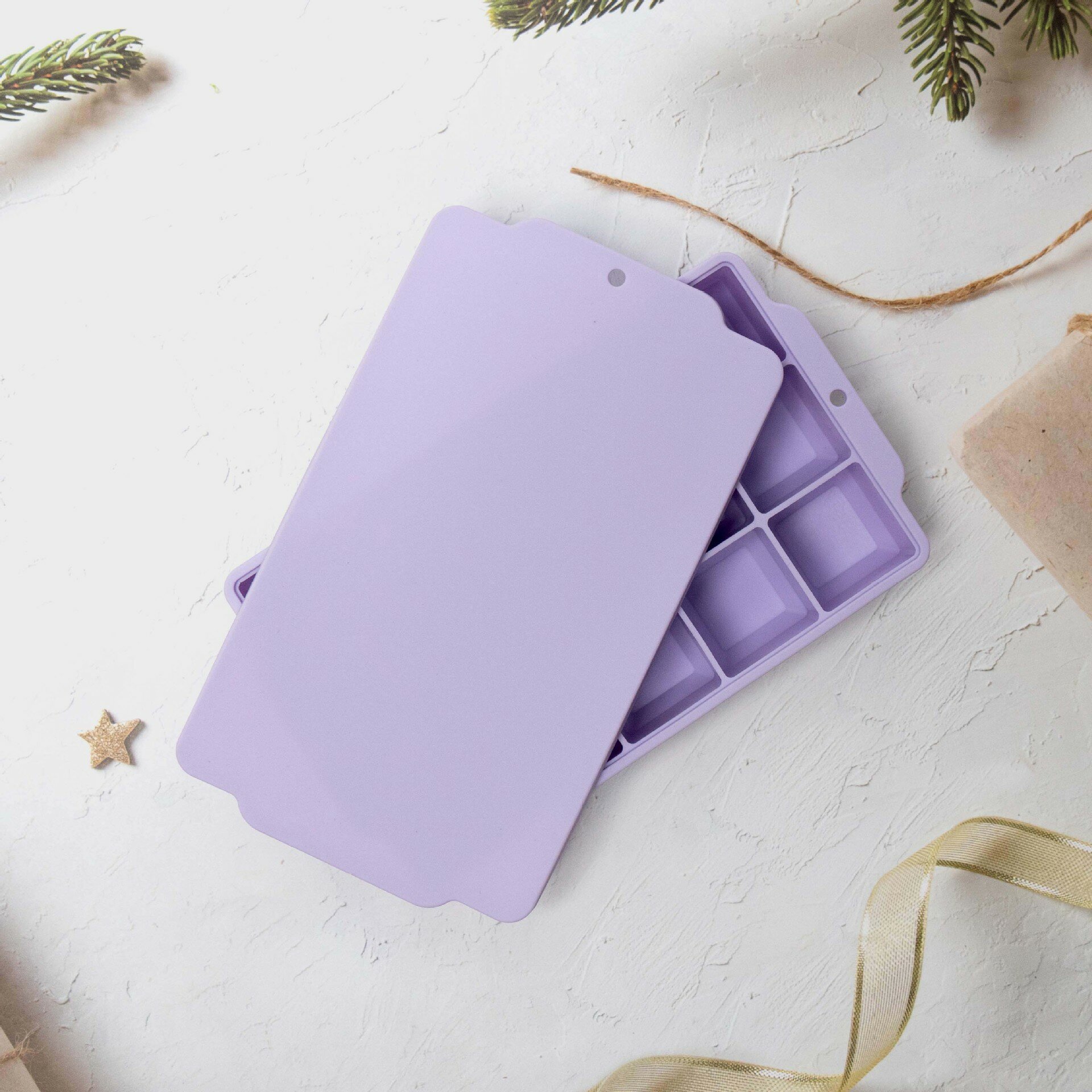 Силиконовый щедрый кубик льда 15 решеток ледяной формы бар виски квадрат льда коктейль кубик льда абразивный Фиолетовый