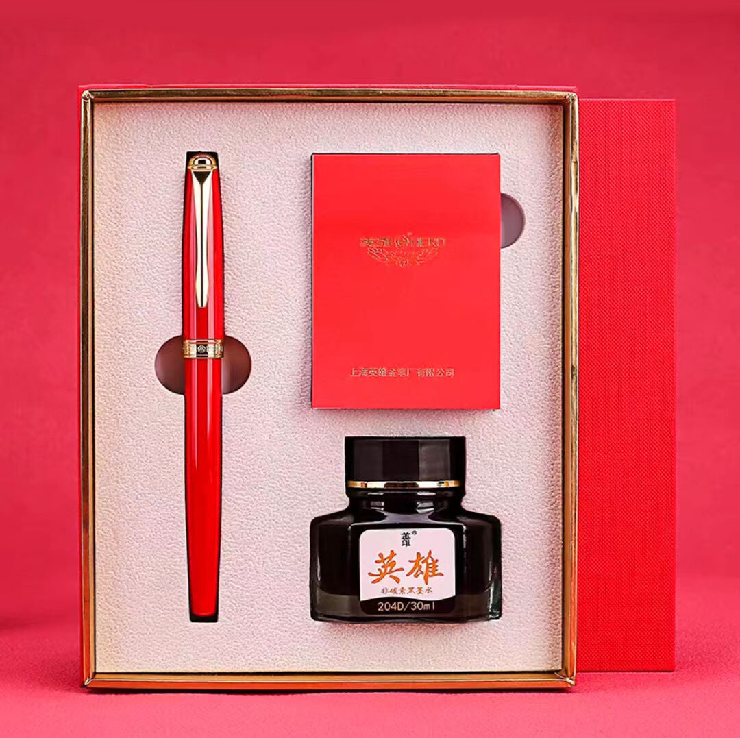 Подарочный набор Hero, перьевая ручка, чернила, 0,5мм