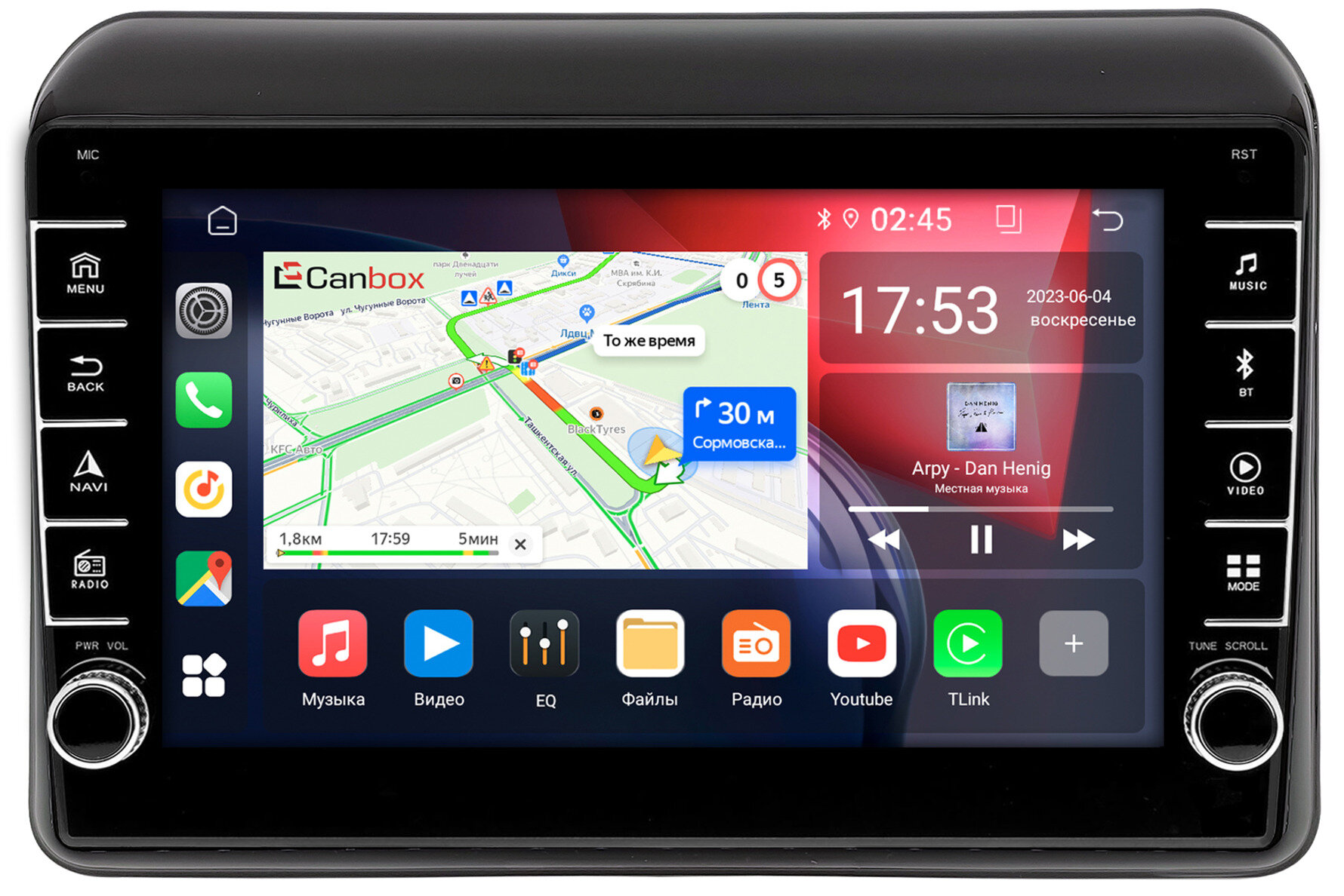 Штатная магнитола Suzuki Ertiga 2 2018-2024 (глянцевая) Canbox BGT9-0670 2/32 Android 10 (IPS, DSP, CarPlay)