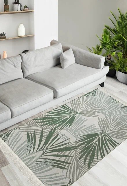 Ковер циновка на пол на кухню в гостиную 160х250 см светлый современный безворсовый 346370 KoverVDom