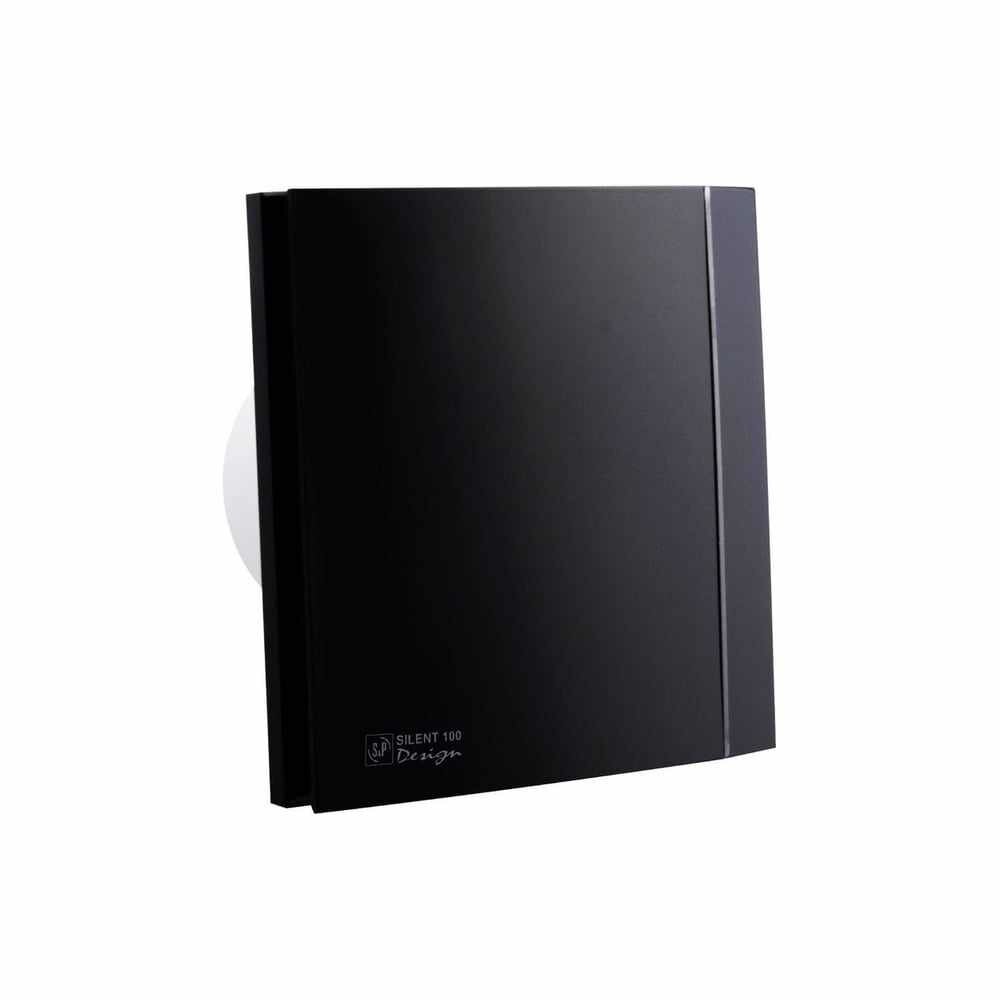 Soler&Palau Вентилятор вытяжной Silent-100 CZ Matt Black Design 4C 03-0101-921