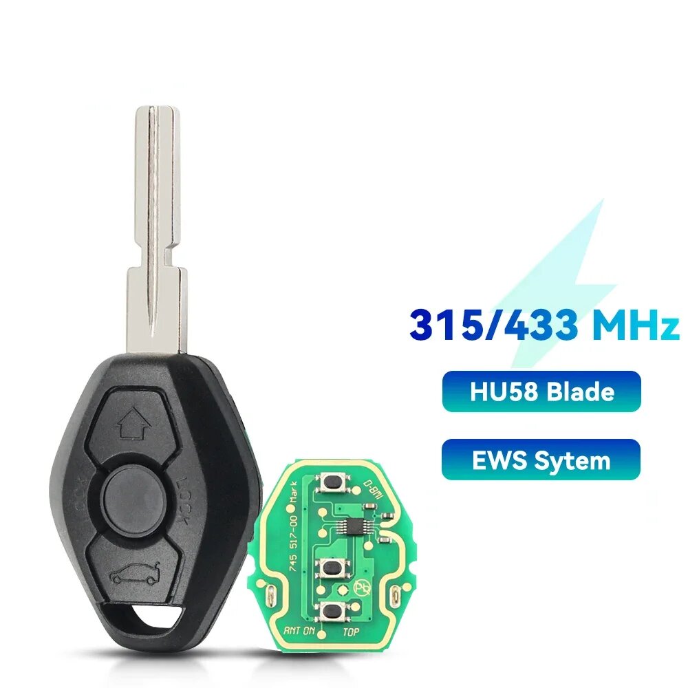 Ключ для BMW X3 X5 Z3 Z4 HU58 315/433 MHz