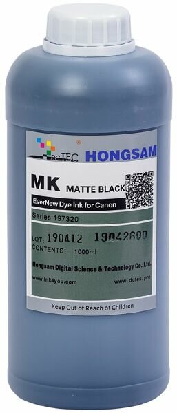 Чернила DCTec водорастворимые Canon iPF8400 EverNew Matte Black (матовый черный) 1000 мл