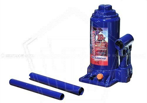 Домкрат гидравлический 10.0т (200-385 мм) в кейсе автомагнат (am-13-pb-007)