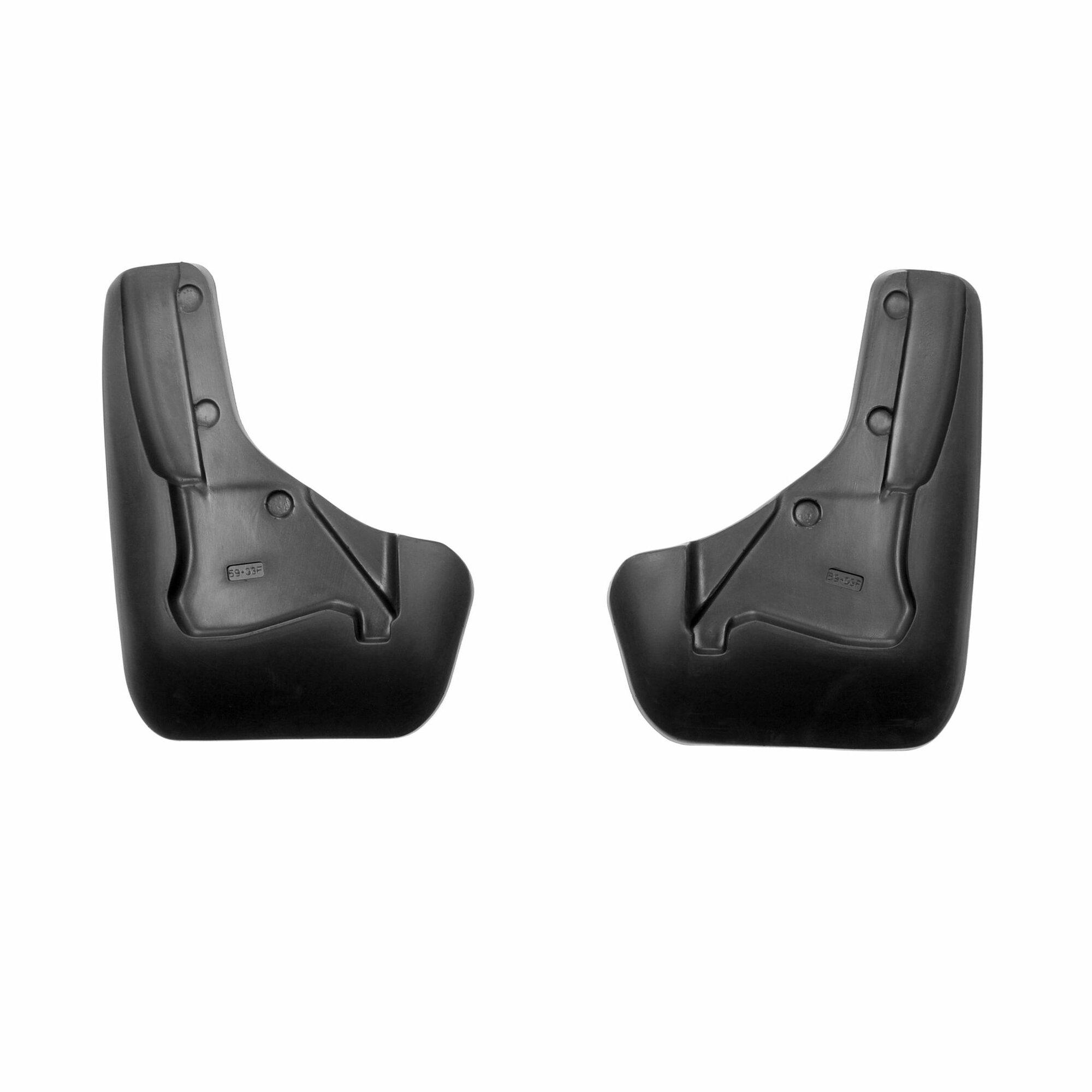 Брызговики Norplast для Mitsubishi ASX в кузове GA0 рестайл 2,3, передние, Черные, 2016- арт. NPL-Br-59-03F