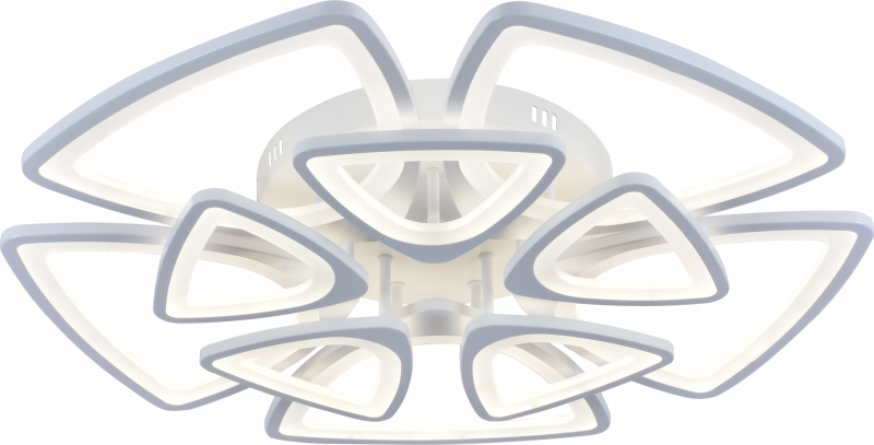 Люстра потолочная светодиодная EKS MX10006/5+5, 270 Вт, 13000ЛМ, белая, 720*75 мм