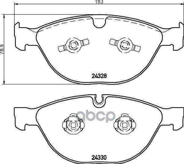 Колодки тормозные BMW 5 (E60, E61),6 (E63, E64),7 (E65, E66, E67) передние (4шт.) MINTEX Mintex арт. MDB2826