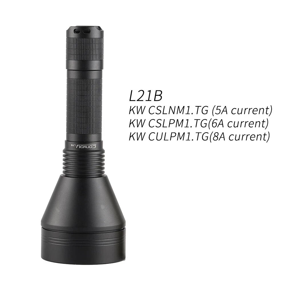 Фонарик Convoy L21B алюминиевый, цвет: KW CSLPM1. TG 6A