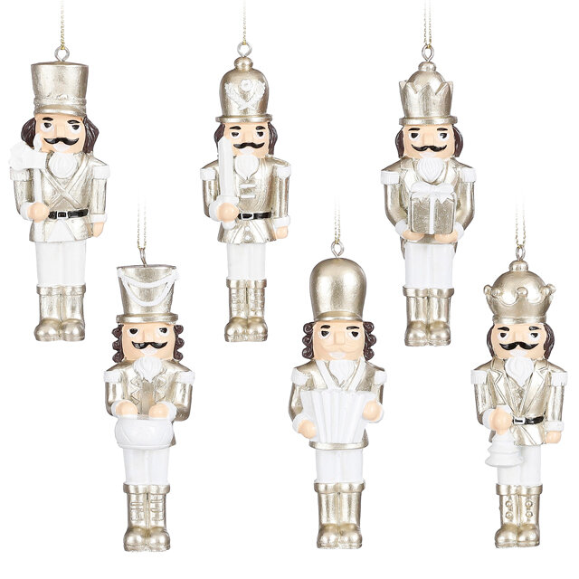 Набор елочных игрушек Щелкунчики - Christmas Nutcrackers 11 см, 6 шт, подвеска, Edelman, 1123194