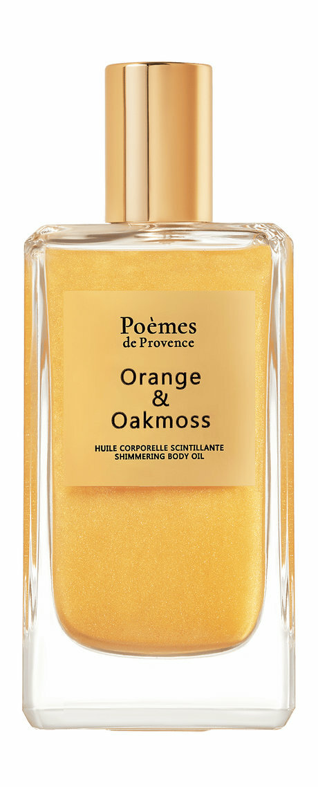 Poemes de Provence Orange & Oakmoss Shimmering Body Oil, Парфюмированное масло для тела с шиммером, 100мл