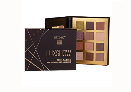 Тени для век Витэкс LUXSHOW, PERFECT NUDE 12 тонов, 11 гр