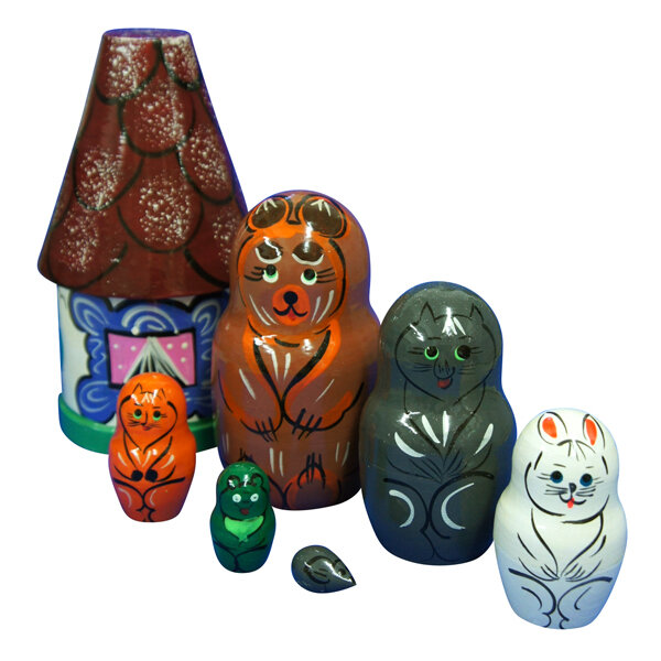 Матрешка "Сказка "Теремок"