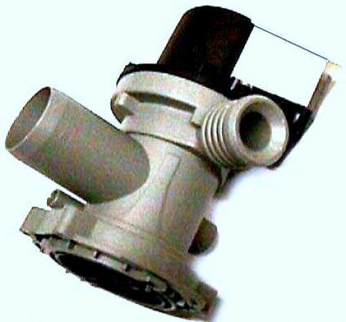 Насос сливной (помпа) с улиткой к стиральным машинам Indesit, Ariston, арт. OAC089668