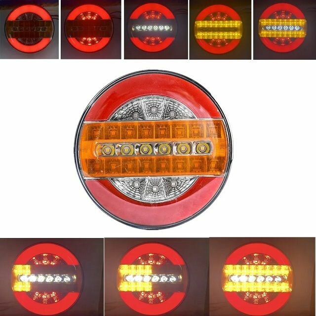 Фонарь задний LED универсальный круглый 12-24 V (1шт)