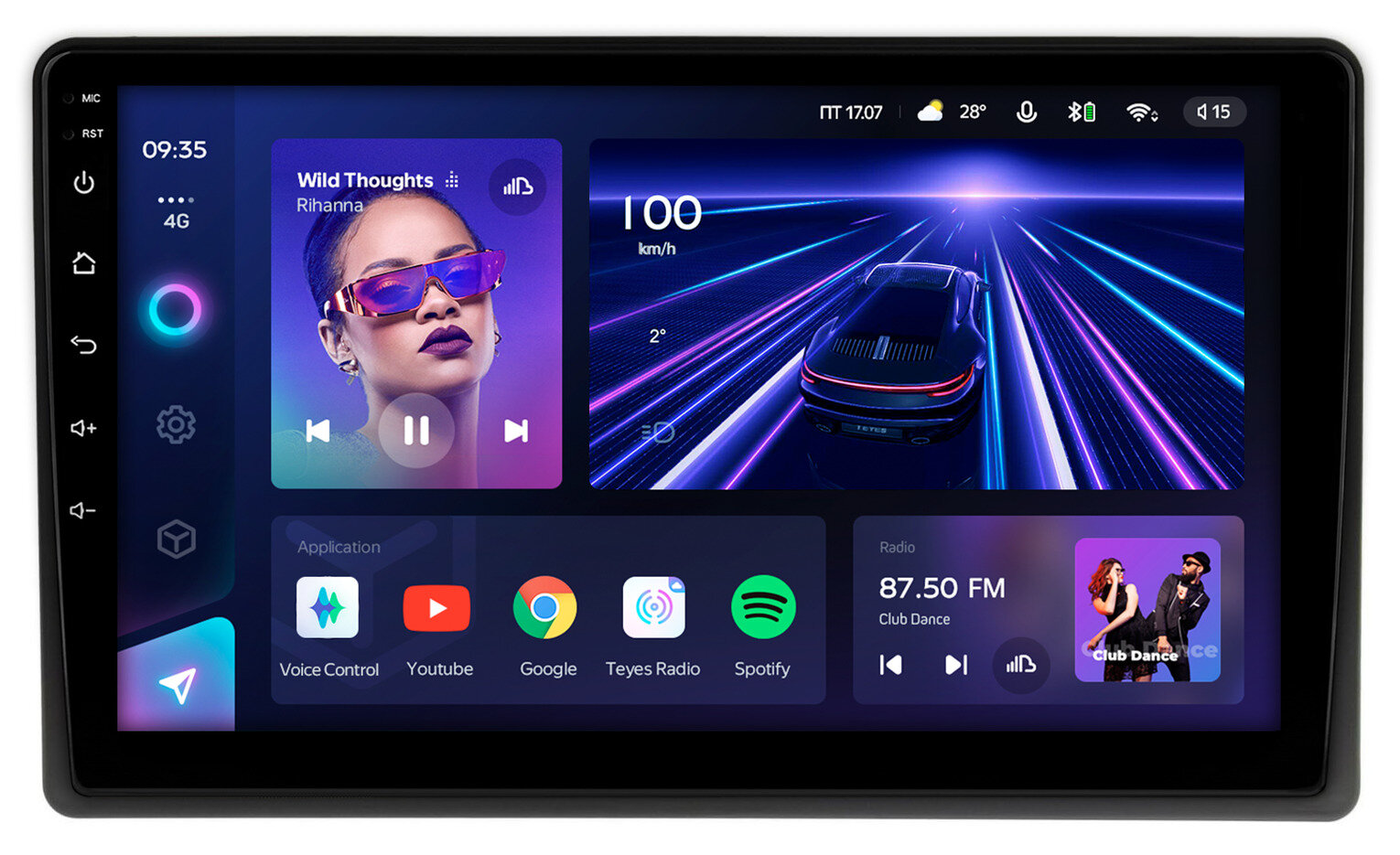 Штатная магнитола Infiniti M35 2005-2010 Teyes CC3 2K 4/32 9.5" RM-9-6969 Android 10 (4G-SIM, DSP, QLed)