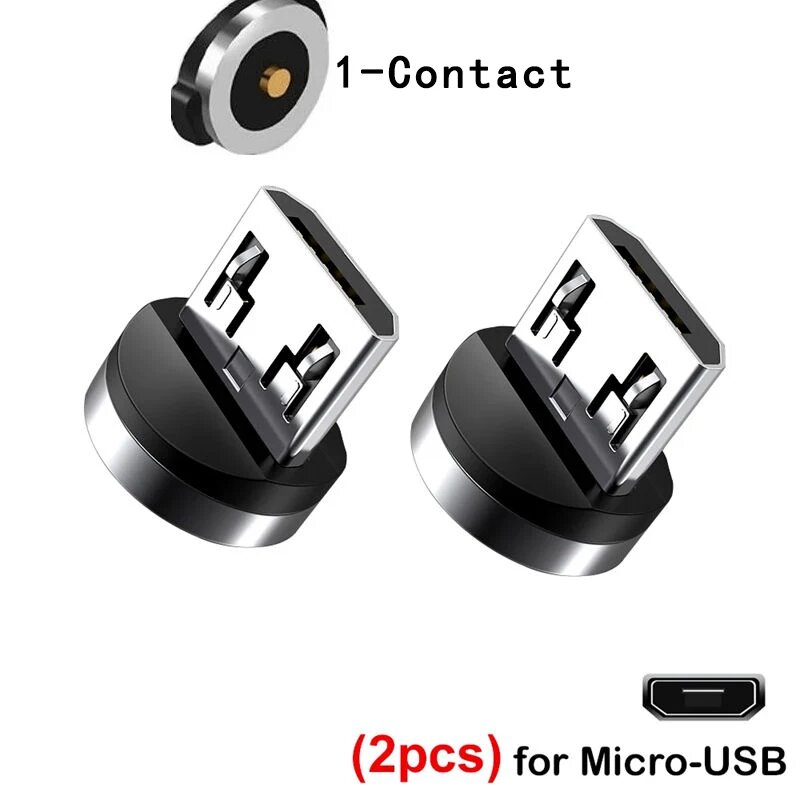 1/2/5 шт. USB-A микро магнитный разъем для быстрой зарядки Android мобильный телефон 2PCS Micro