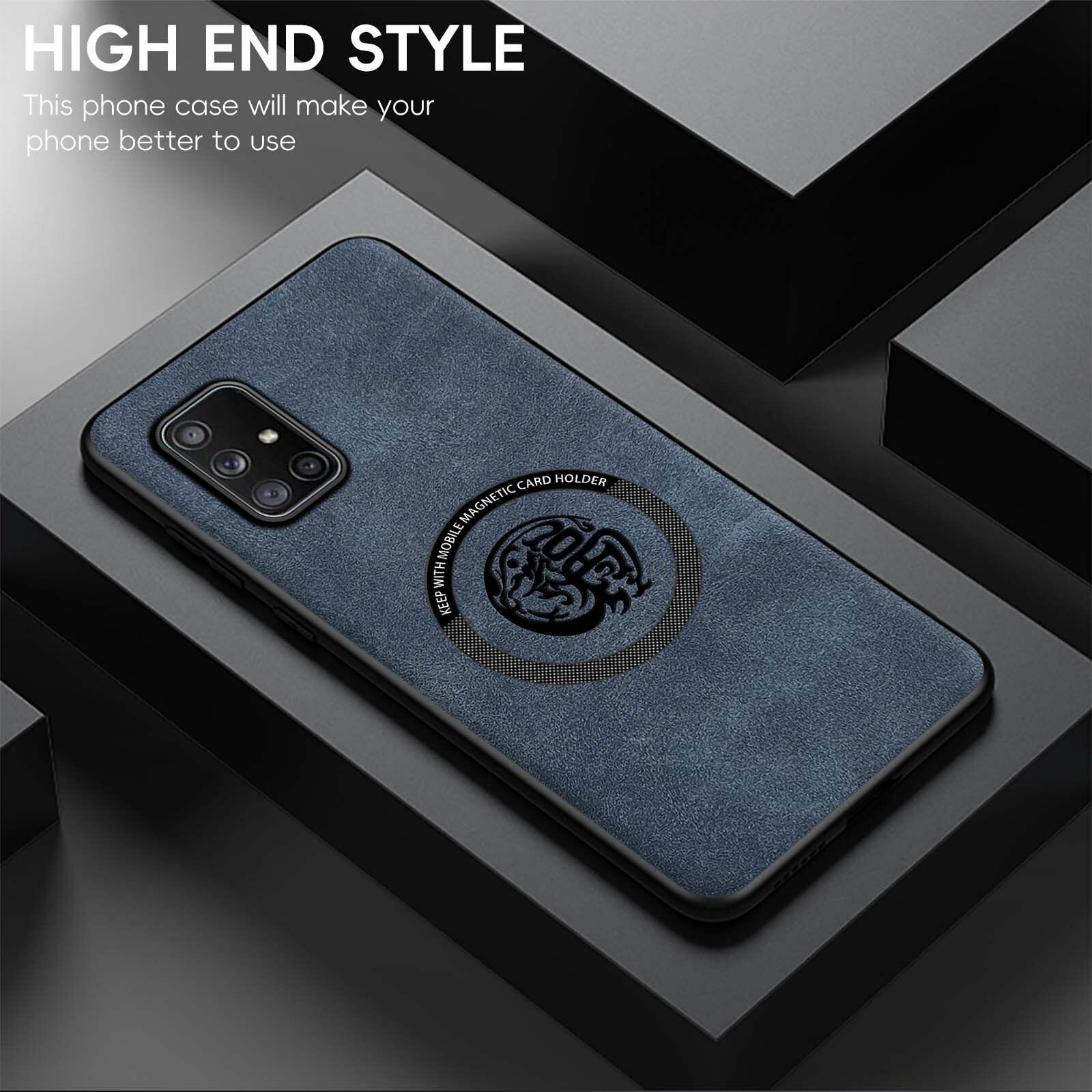 Чехол для смартфона Samsung Galaxy A51 4G /(Самсунг Галакси А51) Роскошная кожа magsafe противоударный , Защита от падения, Корпус мобильного телефона с защитой камеры