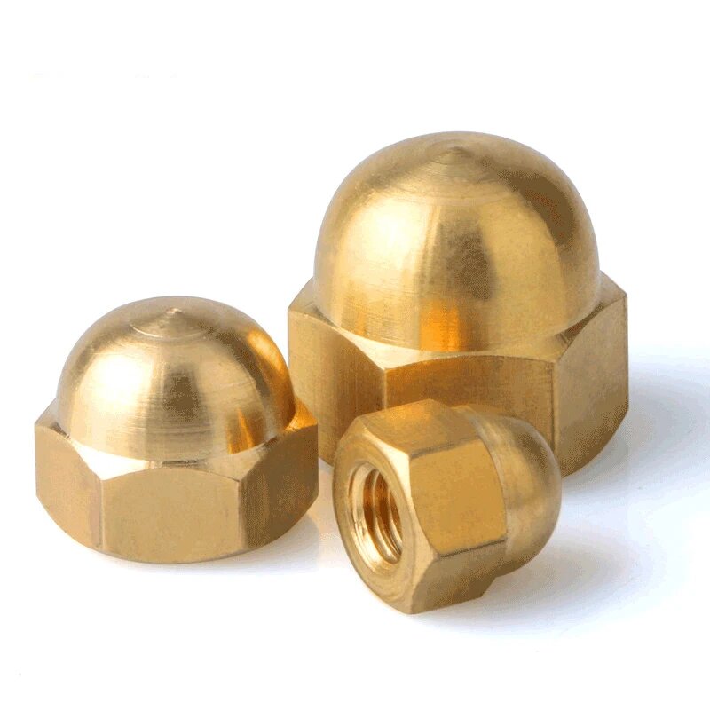 DIN1587 колпачковые гайки SHOUZHENG FASTENER нержавеющая сталь, черный, белый, M5 (30pcs), Brass