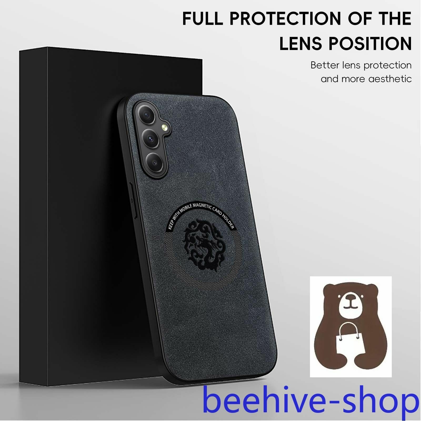 Чехол на Samsung Galaxy A35 5G /(Самсунг Галакси А35) / Высококачественная кожа / Беспроводная зарядка