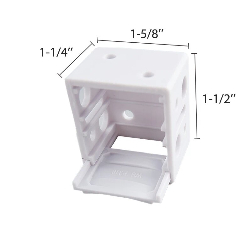 2 шт. белый монтажный кронштейн для оконных жалюзи, пластиковые аксессуары для установки жалюзи, монтаж на обоих концах