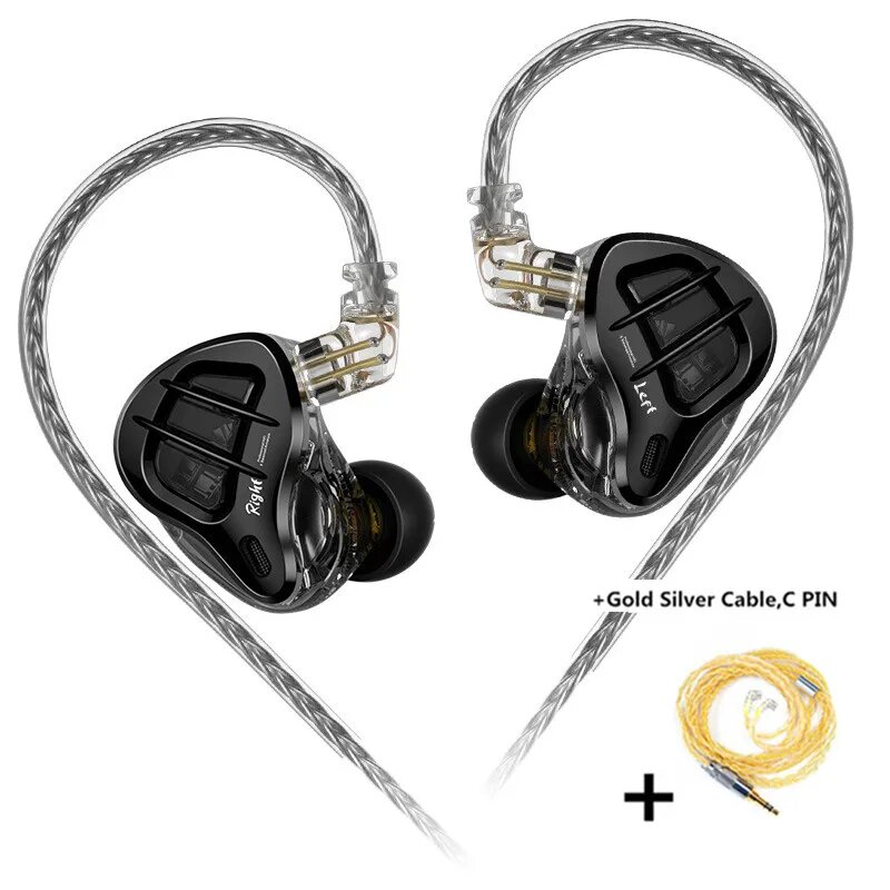 KZ ZAR 7BA 1DD Гибридные наушники ZAR no mic(GS
