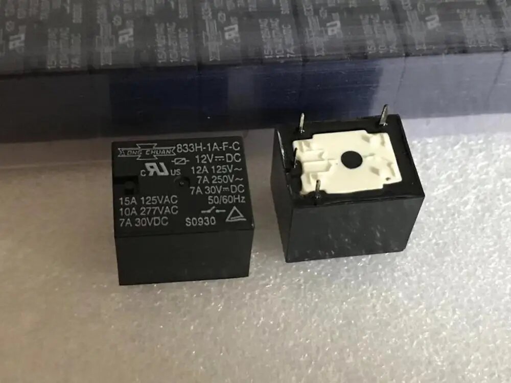 Новое силовое реле 833H-1A-F-C 12VDC 15а 125VAC 5 pins