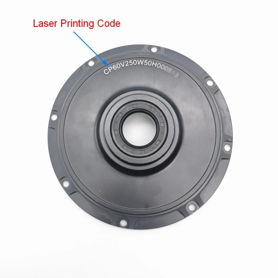 Боковая крышка двигателя с 6205RZ 6206RZ, масляное уплотнение подшипника для скутера Citycoco, 8 дюймов, заднее колесо двигателя, индивидуальный лазерный код печати L Side Code