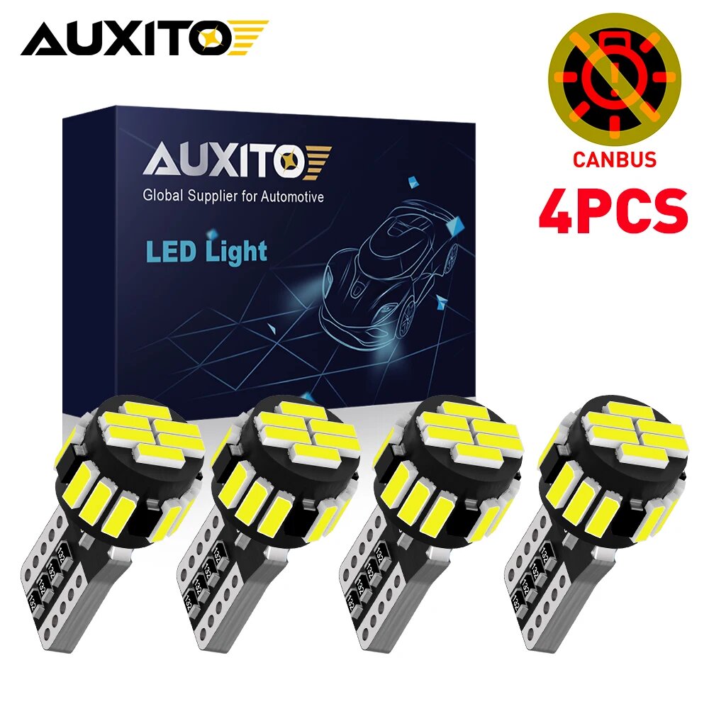 AUXITO 4/2 шт. Canbus T10 W5W лампы для салона автомобиля 5W5 194 168 светодиодные купольные 2Pcs
