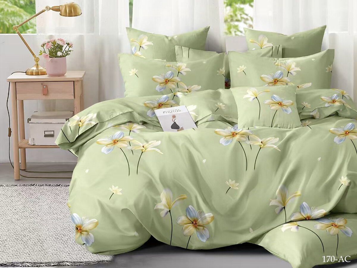 Постельное белье Ночи Венеции, 1,5спальный с простыней на резинке 140*200, полисатин, с наволочками 50х70, ПЛС-170-1,5сп-50-140