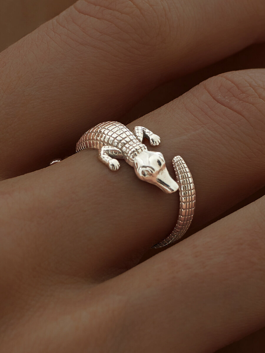 Кольцо тонкое, серебро, 925 проба, родирование