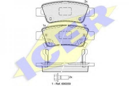 181888 (24635) HONDA CR-V 07- R Icer 181888