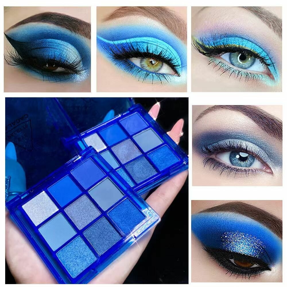 Серые тени для глаз, 9 цветов, перламутровые матовые тени для глаз, косметика