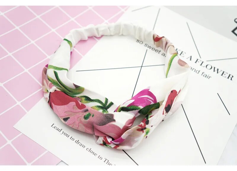 Женские летние повязки на голову в богемном стиле T5-white