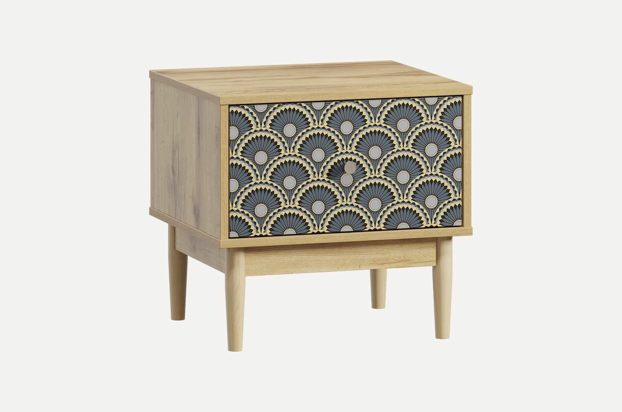 Тумба прикроватная напольная Divan.ru Тайрон Дай-стар, 51х45х48 см, серая