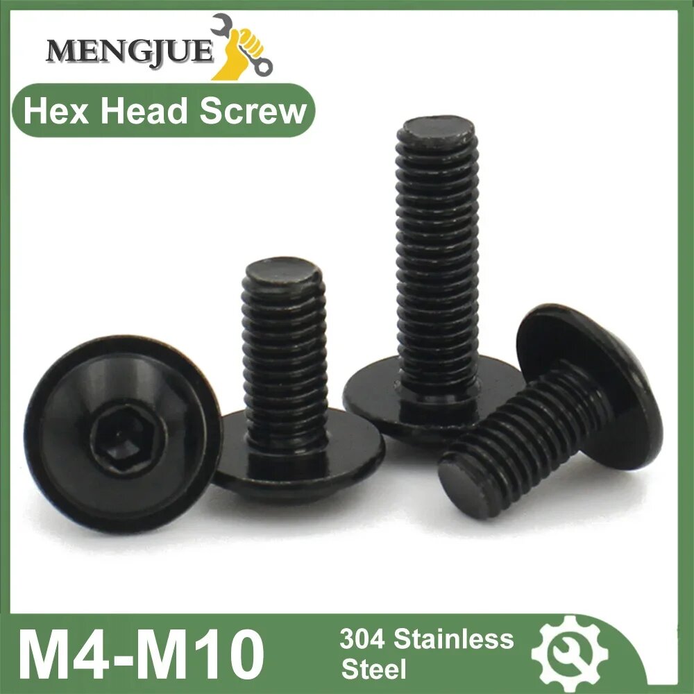 Винты MENGJUE из нержавеющей стали 304, набор 20/10/5 шт. M6 (10pcs), 20mm
