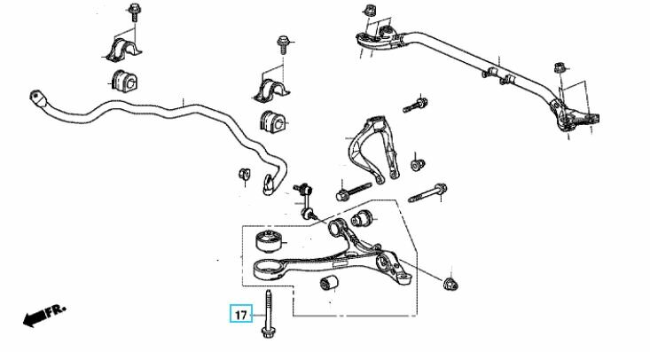 Болт с фланцем 14х100; Артикул Honda: 90119SFE000 (Оригинал)