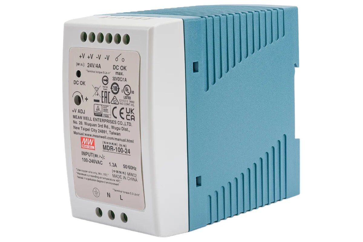 Mean Well Источник питания AC/DC MDR-100-24 Т00270784