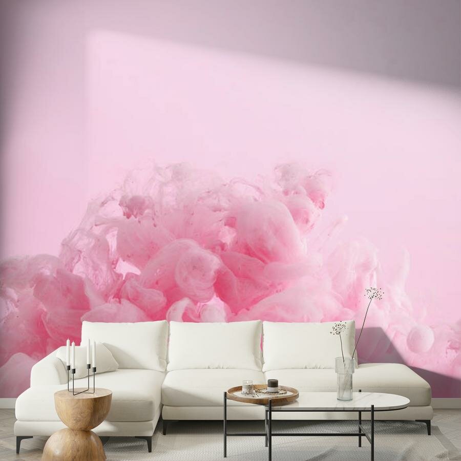 Фотообои Розовые облака 9-1146-S-Холст 270 x 200 см (ВхШ) Бесшовные, флизелиновые, влагостойкие обои MasterFresok