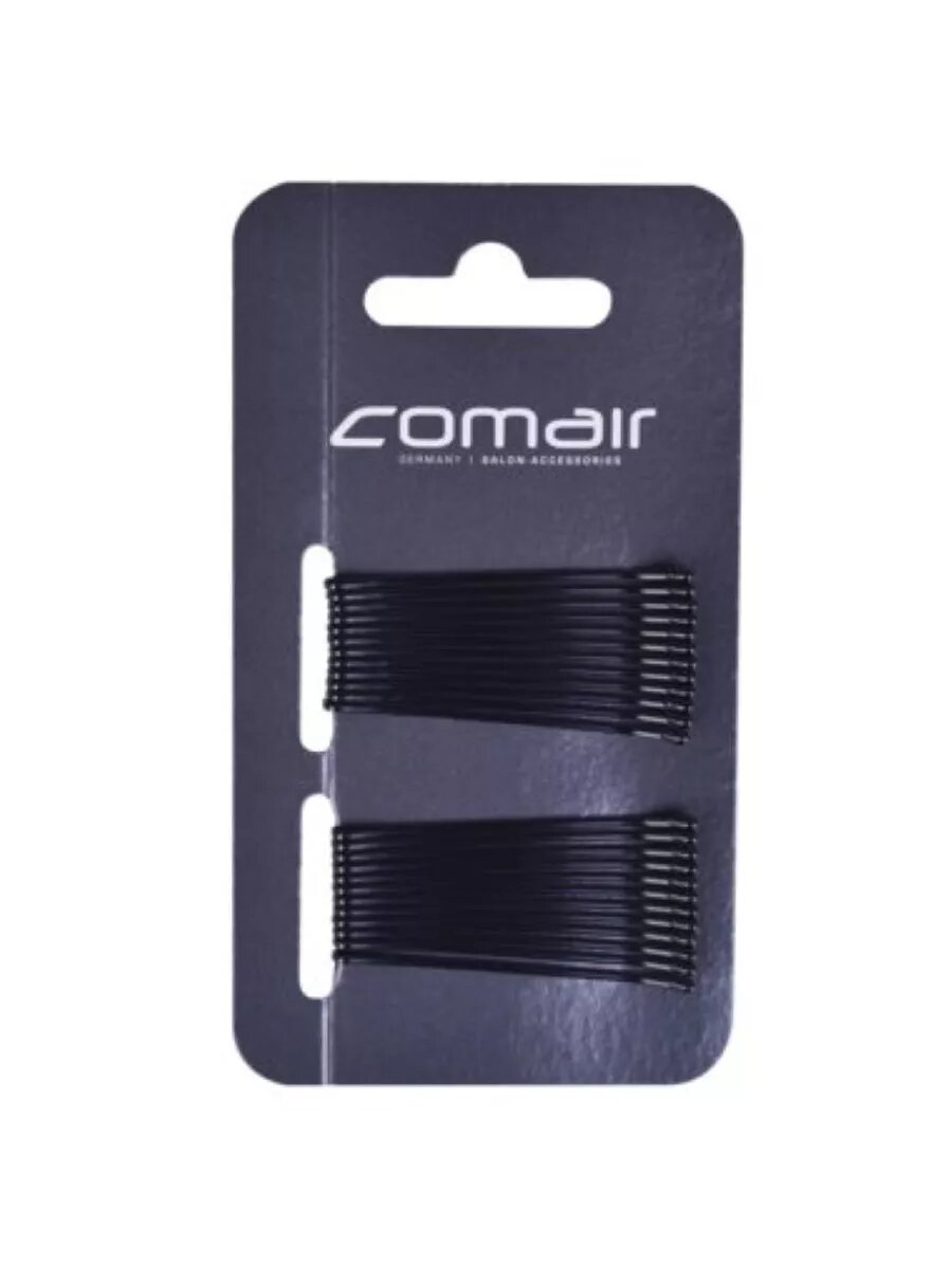 Comair Hair Clips 3150085 Невидимки гладкие черные, 24 шт