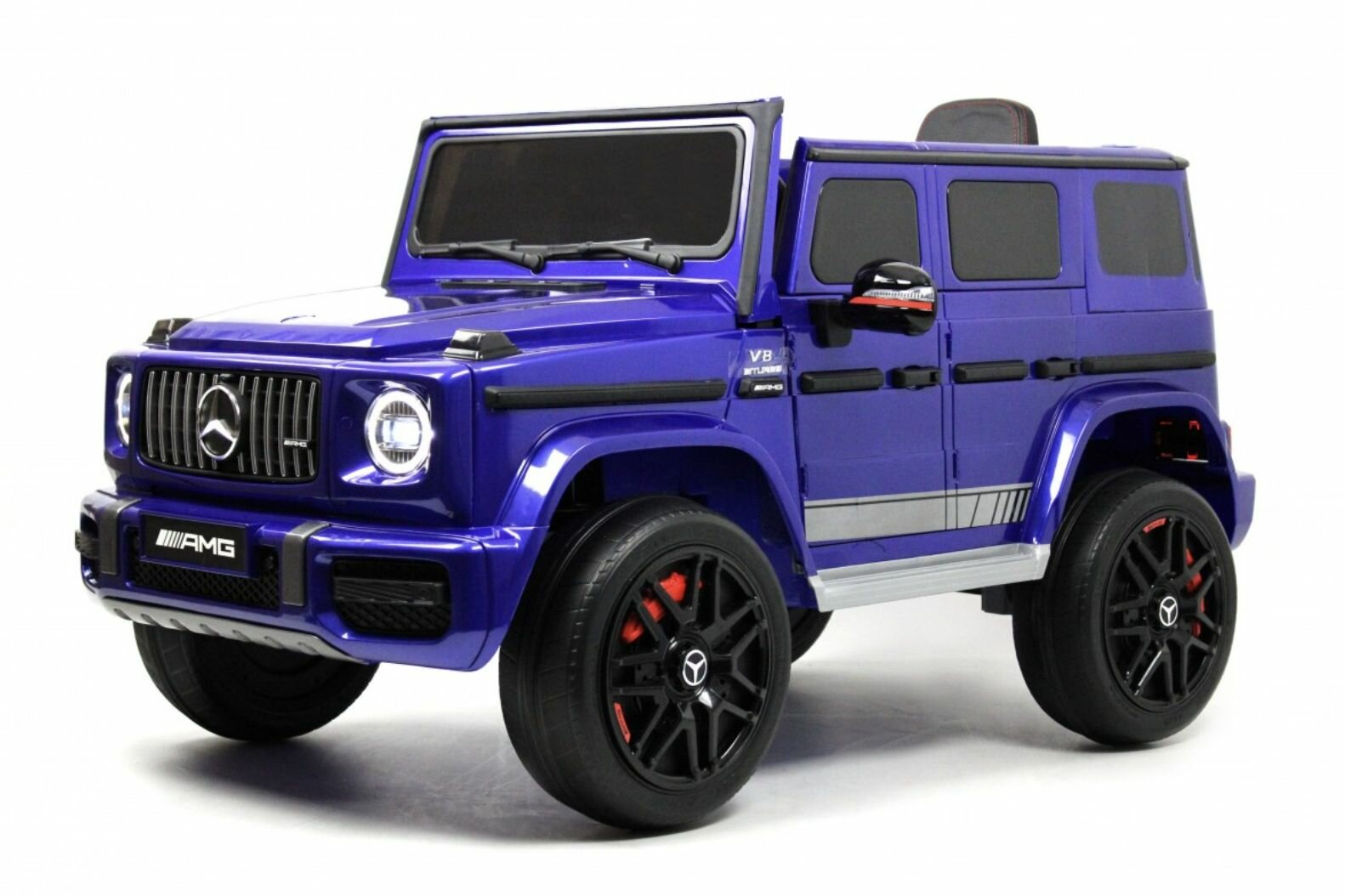 Детский электромобиль RiverToys Mercedes-AMG G63 K999KK (лицензионная модель) с дистанционным управлением синий глянец