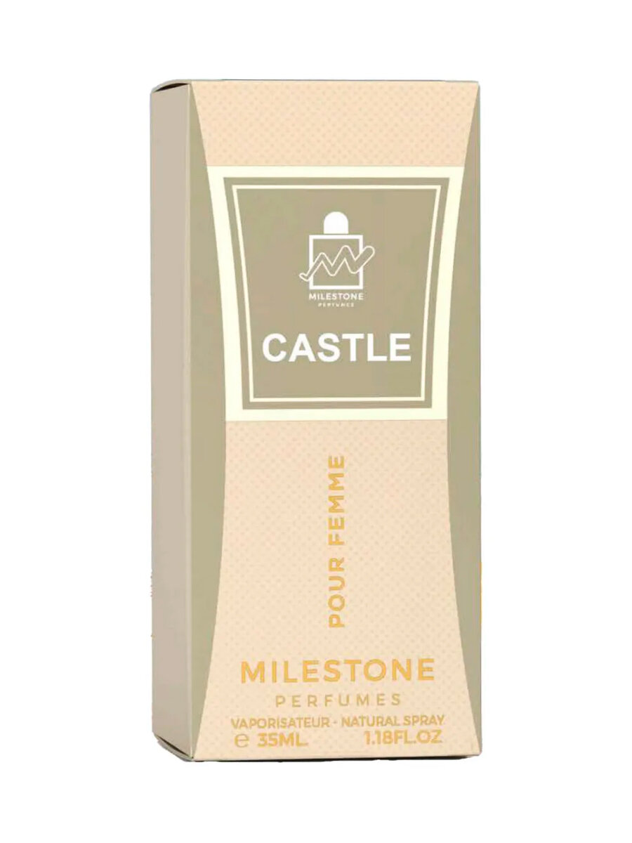 Вода парфюмерная MILESTONE "Castle", женская, цветочно-мускусная, 35мл