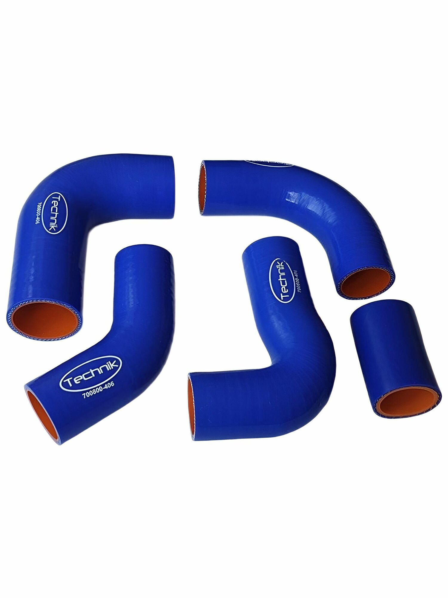 Комплект патрубков радиатора для ГАЗ-3302 дв. ЗМЗ-406 силикон (5шт)