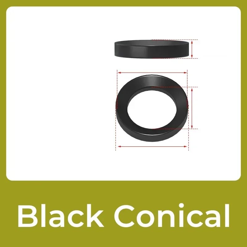 Сферические конические шайбы GB849/GB850 M6~M48 Black Conical, M8-3pcs