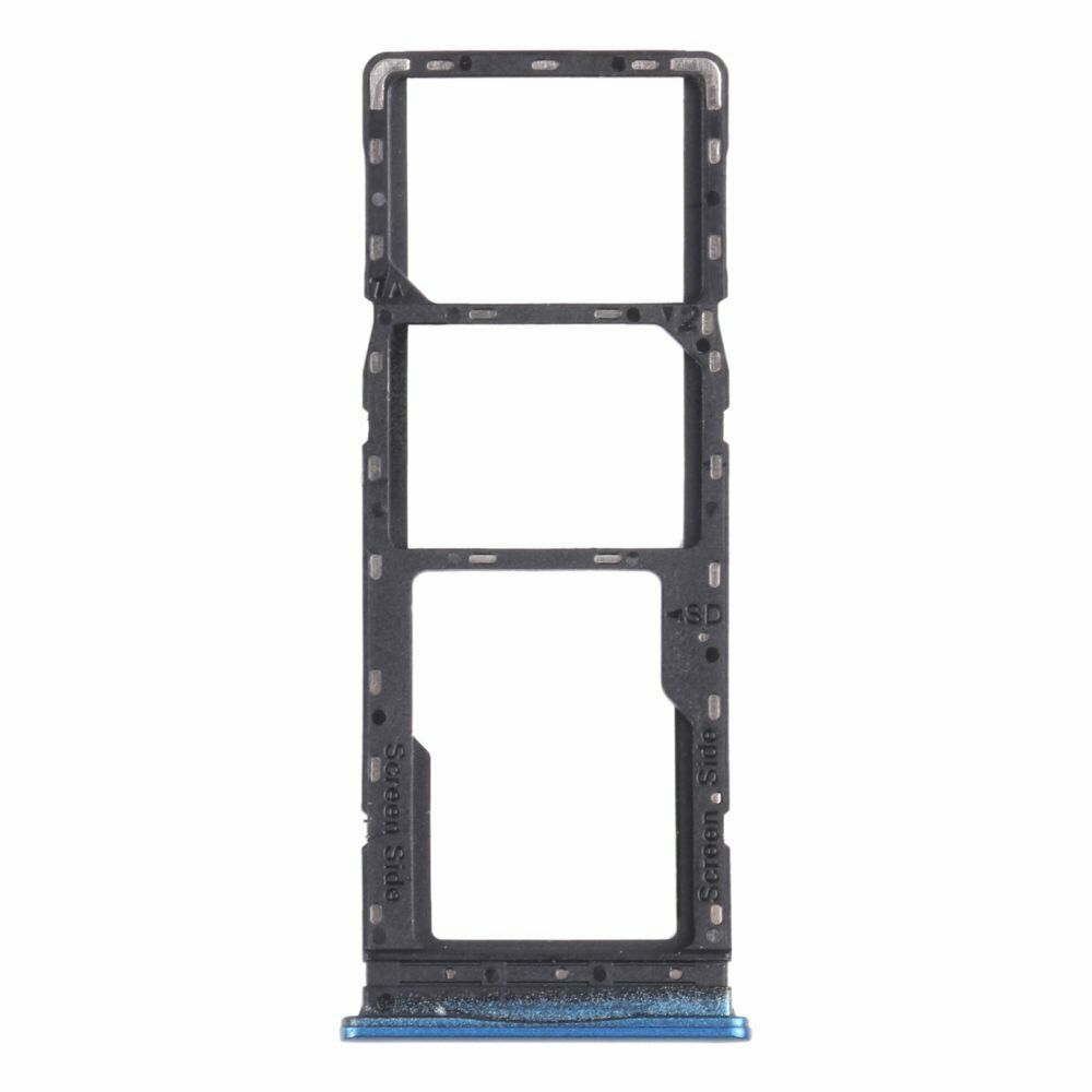 Держатель SIM для Infinix Hot 10 Play (X688B) (синий) card holder адаптер переходник лоток слот для СИМ-карты