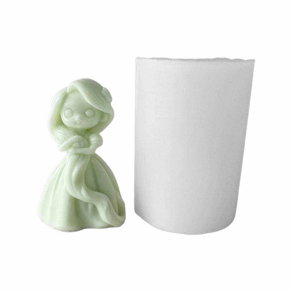 DIY Капля Ароматическая Штукатурка Принцесса Гипсовая Кукла Украшения Силиконовая Форма