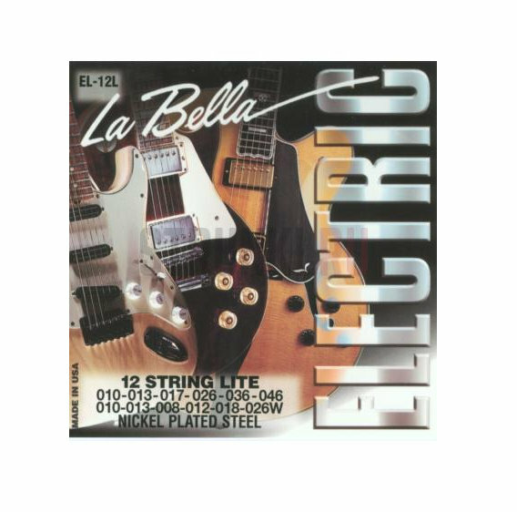 La Bella EL-12L Комплект струн для 12-струнной электрогитары 010-046